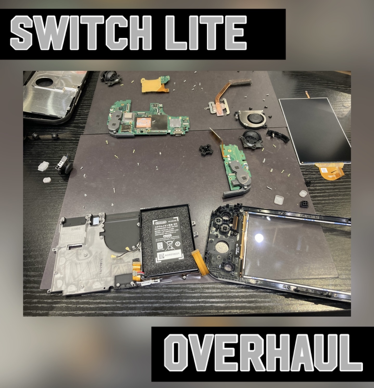 SwitchLite 完全分解！！ | SwitchLite 分解 液晶交換